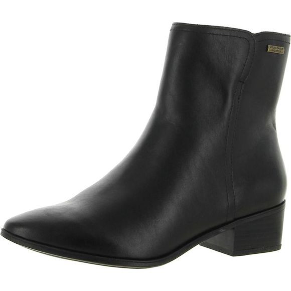 Rockport | Shoes | Rockport Womens Geovana Black Leather Waterproof ...